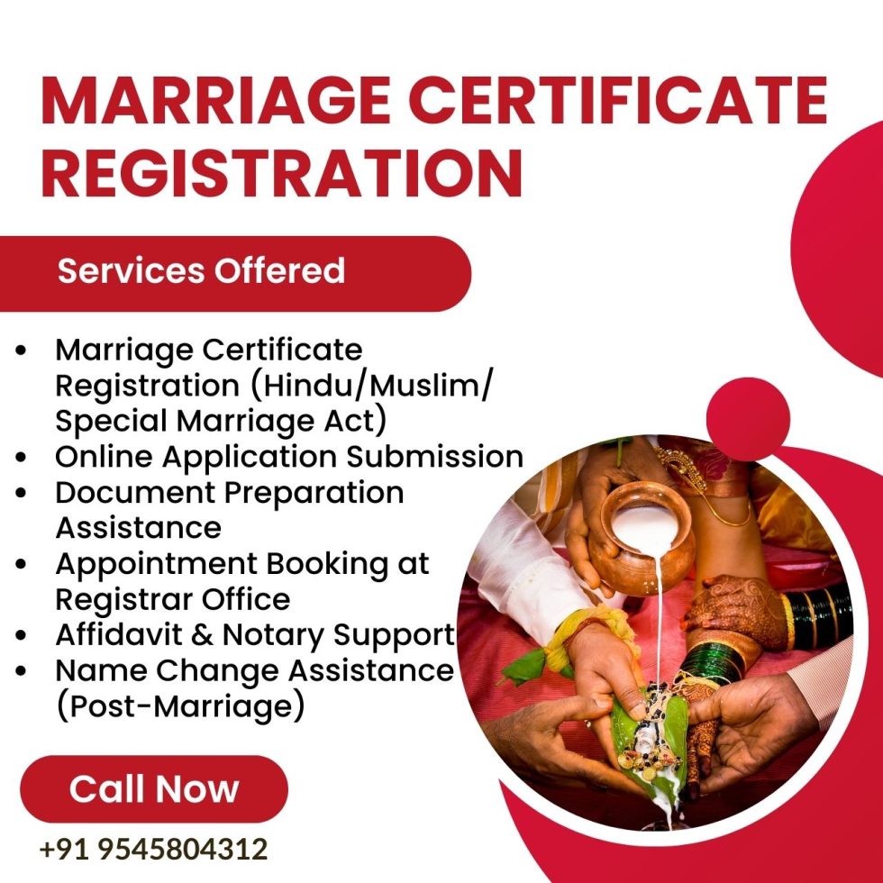 Marriage Certificate Registration - Online Multiple Services